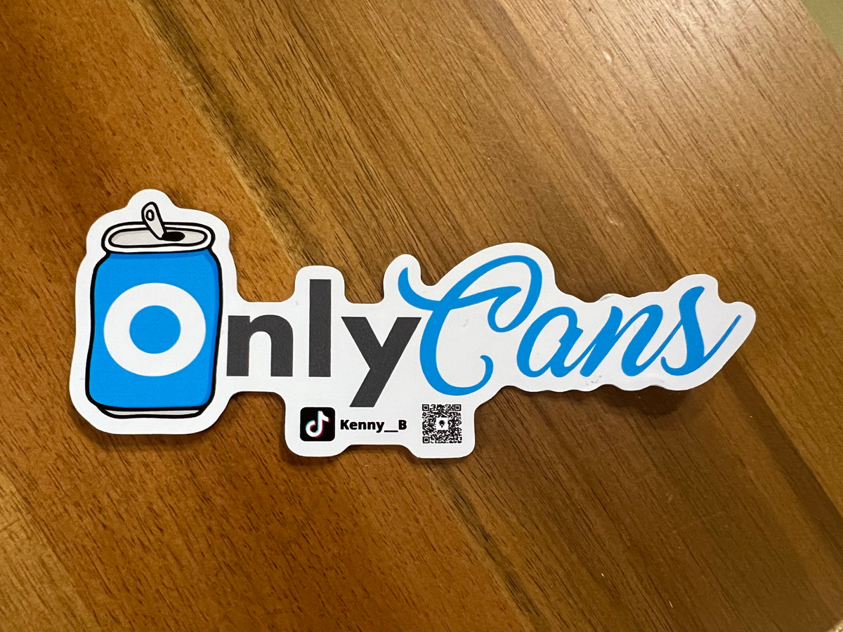 OnlyCans Sticker (Free postage) – Kenny Brodie